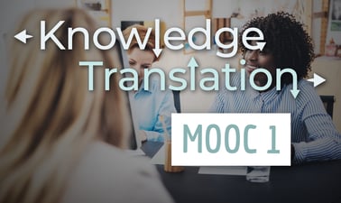 UMontrealX: Knowledge Translation 1 - Introduction | edX