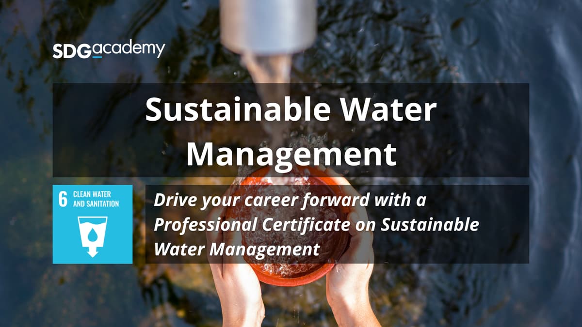 Sustainable Water Management Professional Certificate